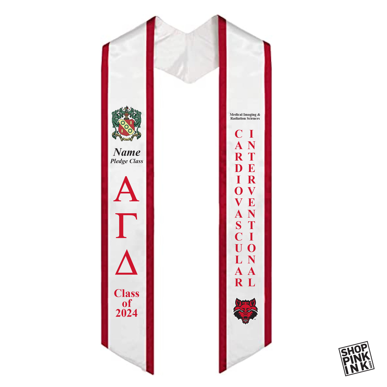 Alpha Gamma Delta - Cardiovascular Interventional - Graduation Stole ...