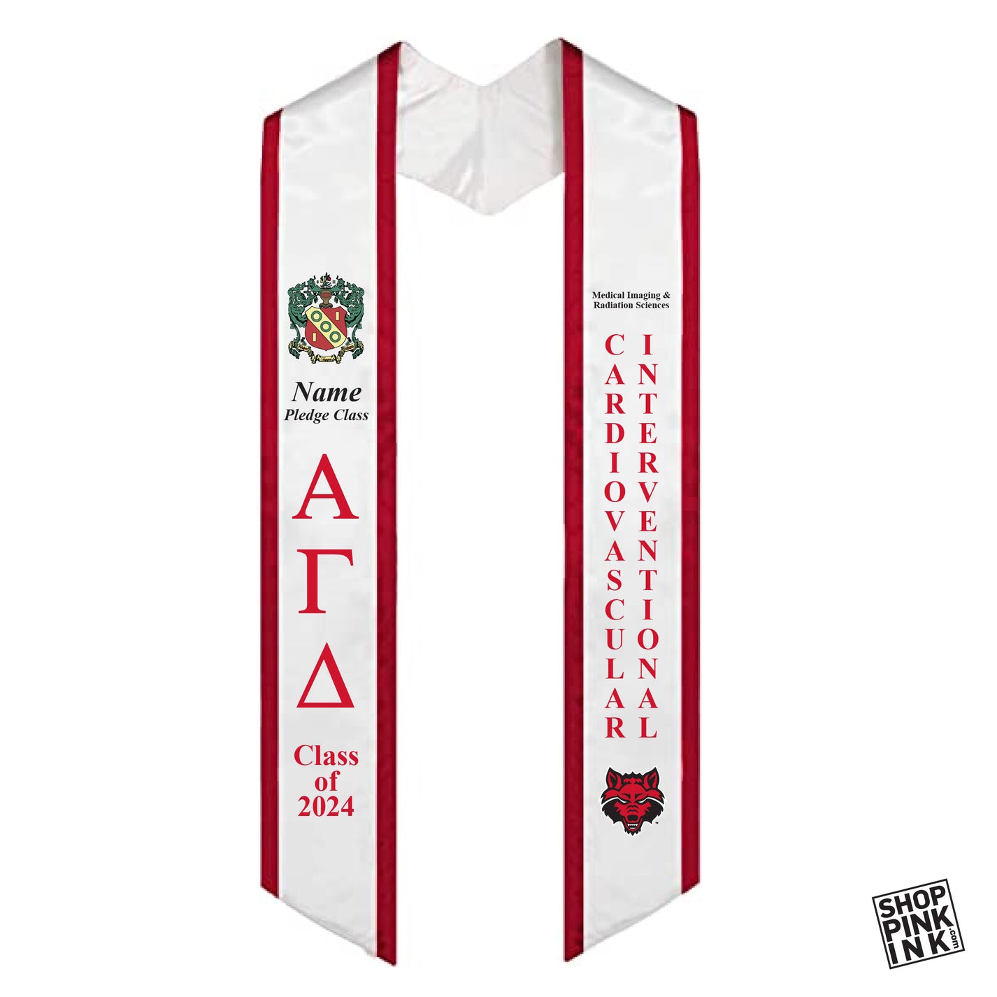 Alpha Gamma Delta - Cardiovascular Interventional - Graduation Stole ...